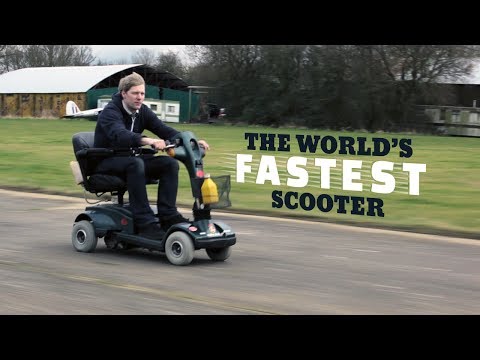 This Insane Inventor Built The World's Fastest Mobility Scooter | Video ...